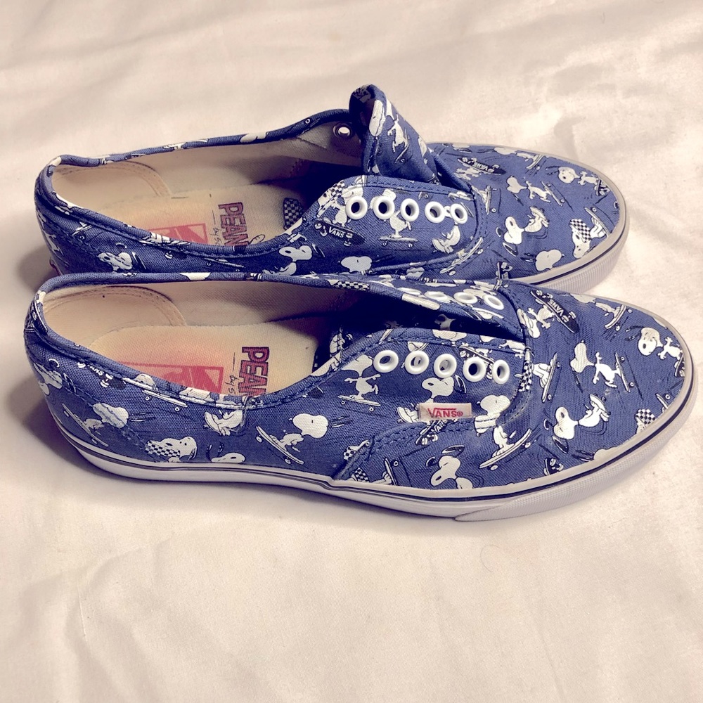 Vans Skate Rare Peanuts Snoopy Blue/White Sneakers - Gem